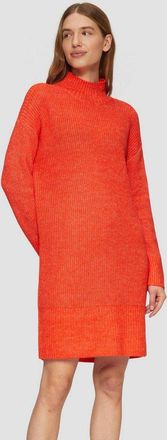 s.Oliver Minikleid Kleid Strickkleid mit Stehkragen und überschnittenen Schultern