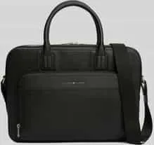 Tommy Hilfiger Laptoptasche mit Kofferschlaufe und Label-Schriftzug