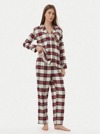Lauren Ralph Lauren Pyjama ILN92551F Creme Relaxed Fit
