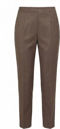 PESERICO Femme, Pantalons, Brun, Taille: 42 FR Pantalon Cigarette en Coton et Viscose