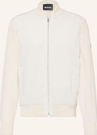 HUGO BOSS Blouson Levaio Im Materialmix weiss