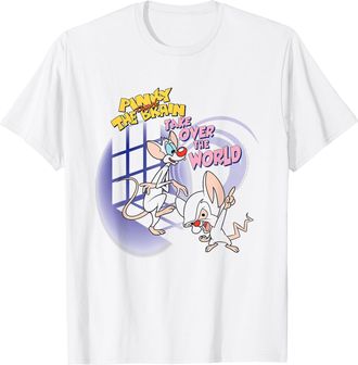 Animaniacs Pinky and The Brain Take Over The World T-Shirt