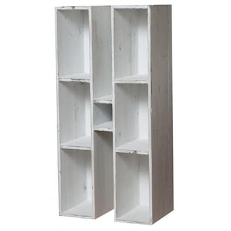 Biscottini International Evergreen-House Pinnwand mit Wandregalen L63,5 x PR18,5 x H 63,5 cm, Bücherregal für Haushaltsgegenstände, Wandtafel, Duftvitrine