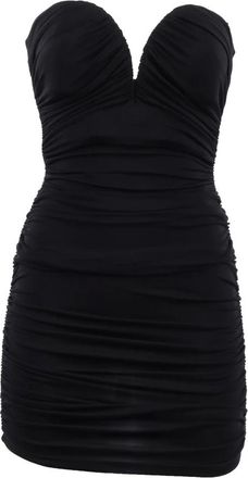 Elisabetta Franchi Femme, Robes, Noir, Taille: 40 FR Draped Mini Dress