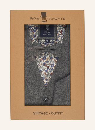 Prince Bowtie Prince Bowtie Set: Anzugweste, Fliege Und Einstecktuch grau