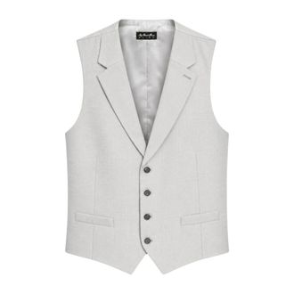 Luigi Bianchi Mantova Gilet de costume - Homme - Costumes - Gris - Taille: 3XL