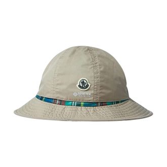 Moncler Shell Logo Bucket Hat - - Accessories - Herren - Beige - M