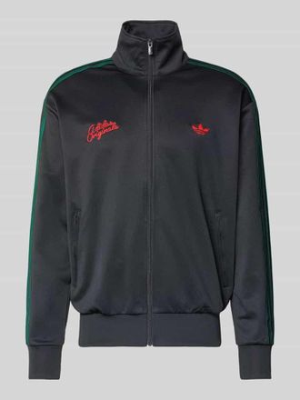 adidas Originals Sweatjacke mit Logo-Stitching und Stehkragen