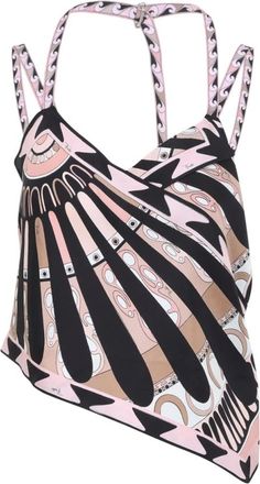 Pucci Femme, Tops, Multicolore, Taille: 38 FR Top en twill de soie