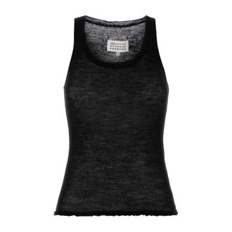 Maison Margiela Strick-Top - - Tops - Damen - Schwarzk - M