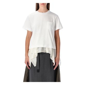 sacai Damen, Oberteile, Wei&szlig;, MGr&ouml;&szlig;e