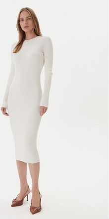 Kontatto Strickkleid 3M0829C Écru Slim Fit