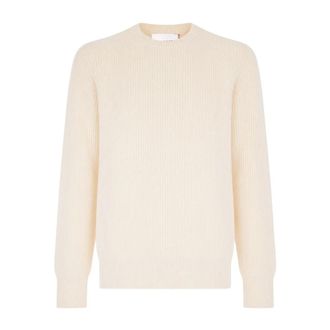 Amaranto Rippstrick-Pullover mit Rundhalsausschnitt - - Knitwear - Herren - Beige - L
