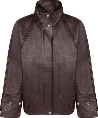 Iro Iro, Femme, Vestes, Brun, Taille: 36 FR Leather Vestes