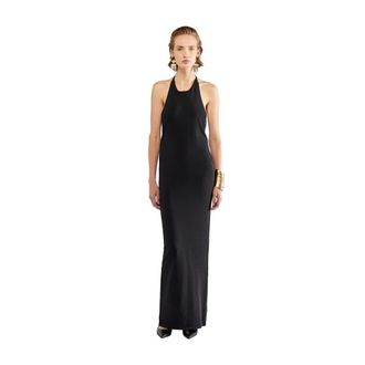 Erika Cavallini Semi Couture Stretch-Strick-Maxikleid - - Dresses - Damen - Schwarzk - M