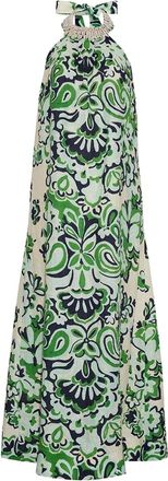 Cara Cara robe longue Aimee &agrave; motif cachemire - Tons neutres
