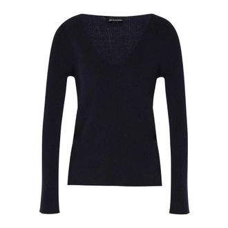 Emporio Armani Maglia - Femme - Pulls - Bleu - Taille: 42 FR