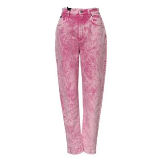 Dolce & Gabbana Rosa Tie Dye Tapered Denim Jeans - - Jeans - Damen - Rosa - XS