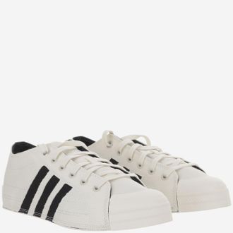 adidas Mens Y-3 Nizza Lo Sneakers White Fabric Trainers