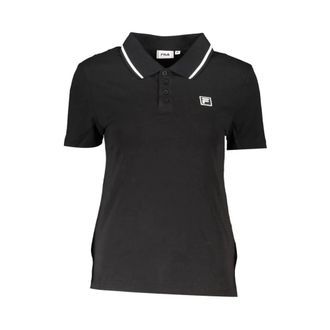 Fila Femme, Tops, Noir, Taille: 38 FR Polo en coton