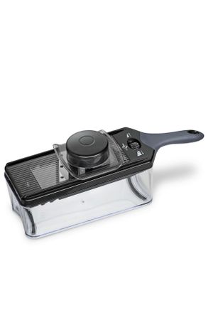 K&uuml;chenprofi K&uuml;chenprofi Gem&uuml;sehobel Vario, Schwarz, Kunststoff, 11.5x15.5x38 cm, mit Fingerschutz, f&uuml;r schnelles und sicheres Schneiden, Kochen, K&uuml;chenhelfer, K&uuml;c