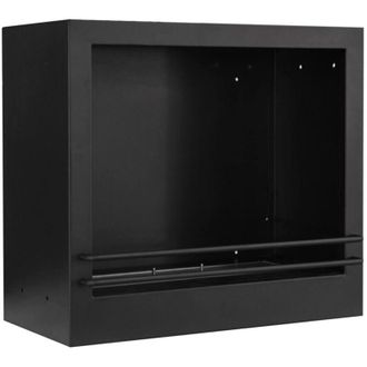Dmora Bioethanol-Kamin Teguci, &Ouml;kologischer Kamin, Rauchfreies Feuer, Heizung mit Ethanol, Made in Italy, 58x28 h52 cm, Schwarz - Dmora