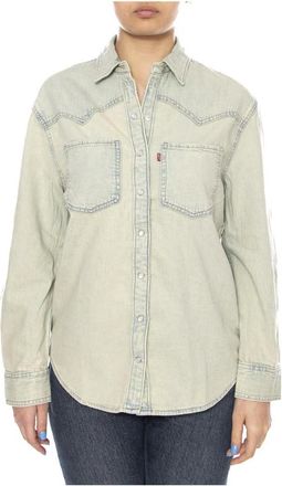 Levi's Femme, Blouses et Chemises, Bleu, Taille: 36 FR Denim Chemises