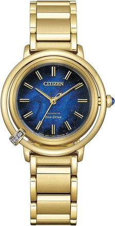 Citizen L ARCLY-Kollektion Limitierte Auflage, Eco-Drive Analog Quartz, Blau Gold Damenuhr EM1099-57L