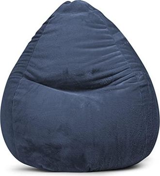 Sitting Point Softy XXL Pouf Bleu p&eacute;trole env. 300 l