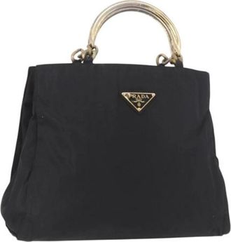 Prada Sac &agrave; main vintage en nylon Pre-owned - Femme - Pre-owned - Noir - Taille: ONE Size