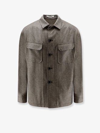 Tagliatore Calvin pied-de-poule virgin wool shirt/jacket - TAGLIATORE - gender_Man