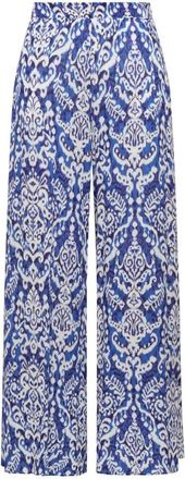 Maliparmi Maliparmi, Femme, Pantalons, Bleu, Taille: 46 FR Dreamscape Ikat Pantalons