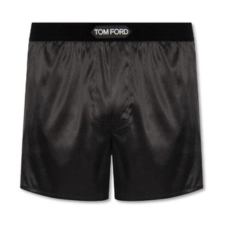 Tom Ford Seidenboxershorts mit Logo - - Underwear - Herren - Schwarzk - S