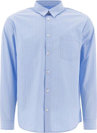 A.P.C. A.p.c., Homme, Chemises, Bleu, Taille: XL Chemise Bleue &agrave; Rayures Style Classique