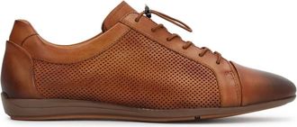 Kazar Homme, Chaussures, Brun, Taille: 44 EU Demi-chaussures marron Kazar en cuir avec dessus perfor&eacute;