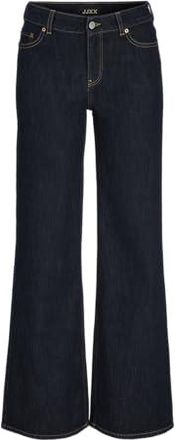 Jack & Jones Jxrome Flared MW Jeans C248 DNM Sn évasé, Bleu foncé Denim, 29W / 30L Femmes