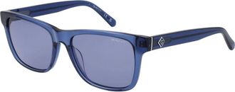 GANT Homme, Accessoires, Bleu, Taille: ONE Size Lunettes de soleil bleues carr&eacute;es pour hommes