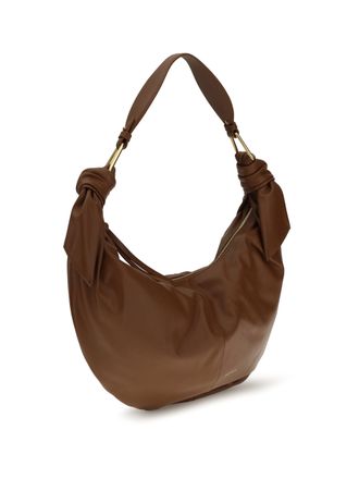 Coccinelle Womens Furoshiki Shoulder Bag Cognac Calf Leather Bos Taurus