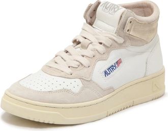 Autry Femme, Chaussures, Blanc, Taille: 37 EU Medalist Mid