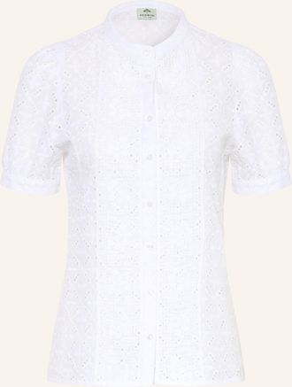 Berwin & Wolff Berwin & Wolff Trachtenbluse Aus Lochspitze weiss