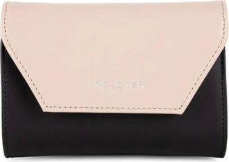 Lancaster Femme, Sacs, Noir, Taille: ONE Size Portefeuille Double Rabat avec Fermeture &agrave; Pression