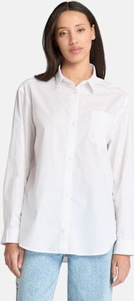 Timberland Hemd aus Popeline f&uuml;r Damen in Wei&szlig;, Damen, Wei&szlig;, Gr&ouml;&szlig;e