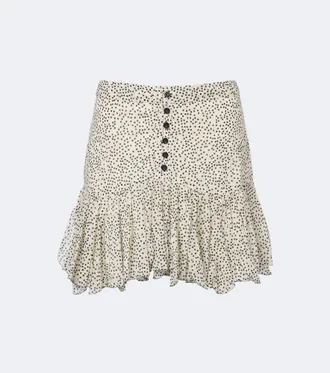 Isabel Marant Mini-jupe Daneen en coton &agrave; pois