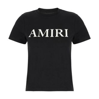 Amiri Femme, Tops, Noir, Taille: 40 FR T-shirt Casual en Coton pour Homme