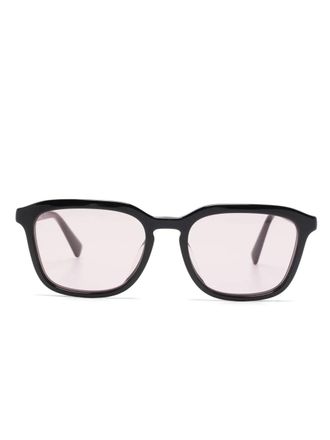 Brunello Cucinelli Sonnenbrille mit eckigem Gestell - Schwarz