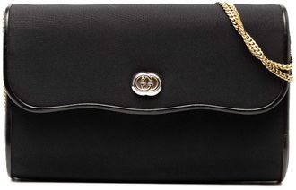 Gucci Hobo Bags - Canvas Interlocking G Chain Shoulder Bag - Gr. unisize - in Schwarz - für Damen