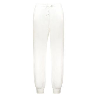 Moorer Femme, Pantalons, Blanc, Taille: 42 FR Pantalon de jogging en coton droit