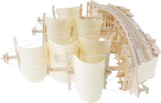 Cabilock DIY Holz Segelschiff Modellbausatz Puzzle Holzpuzzle für Erwachsene und Handgefertigtes Nautisches Tischdekor Kreatives Bastelset für Wohnkultur