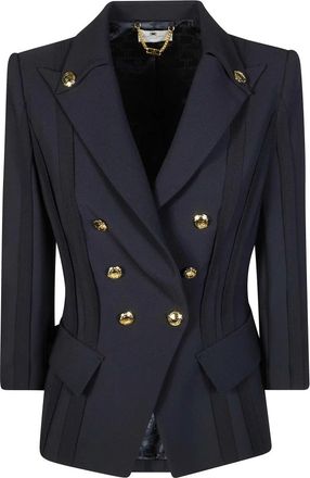 Elisabetta Franchi Femme, Vestes, Noir, Taille: 40 FR Giacca