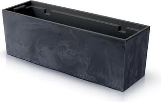 Prosperplast Urbi -Fall Beton -Effekt mit Ablagerung, Abmessungen (MM) 580x180x195, Anthrazitfarbe